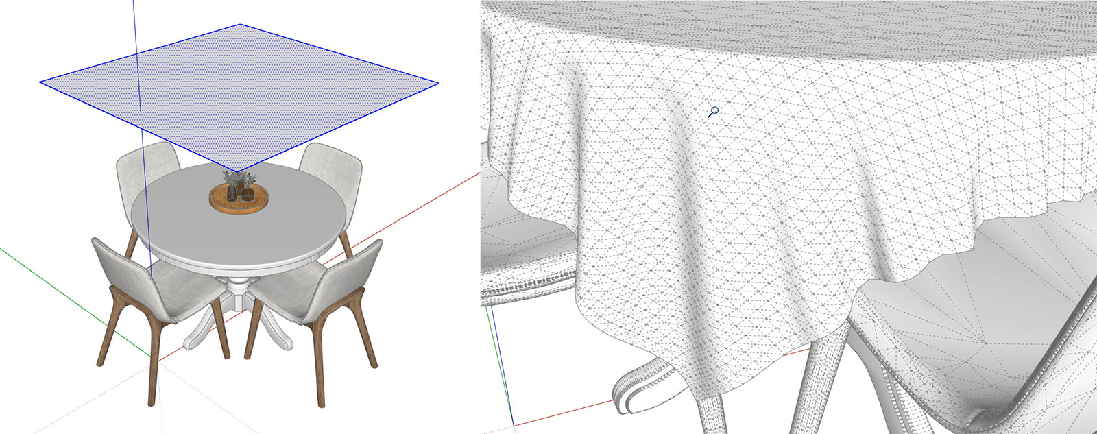 ClothWorks para SketchUp: cómo simular manteles, cortinas y telas ...